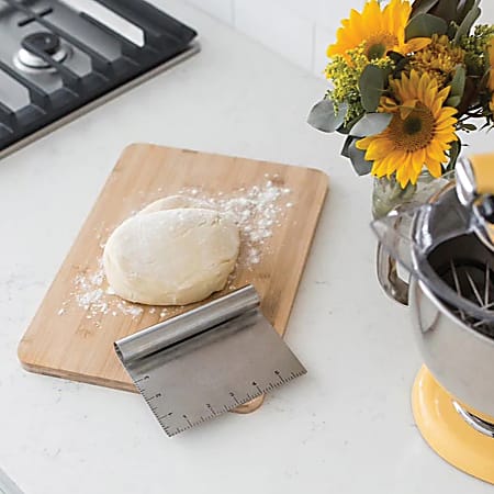 Better Houseware Dough ScraperCutter 6 x 4 Silver - Office Depot