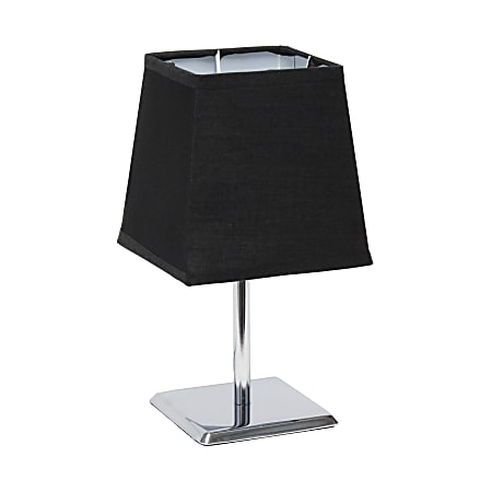 Simple Designs Mini Chrome Table Lamp With Empire
