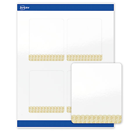 Avery Printable Labels With Sure Feed Technology S00 EWT Rectangle 4 x ...