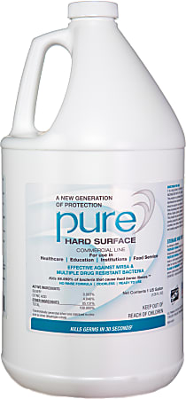 Pure Hard Surface Disinfectant 128 Oz White - Office Depot