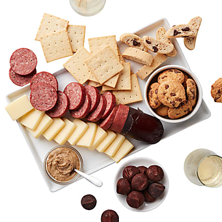 Hickory Farms Sparkling Cider and Snacks Gift Box 8 items - Office Depot