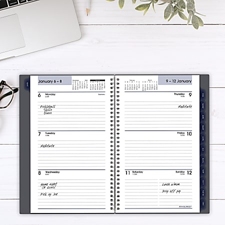 2025 AT A GLANCE DayMinder WeeklyMonthly Planner 5 x 8 Gray January To ...