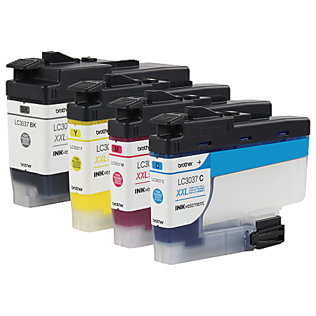 Brother LC3037 Genuine Black Cyan Magenta Yellow High Yield Multi Pack ...