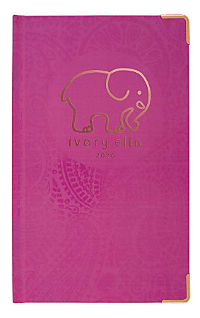Cambridge Ivory Ella Paisley WeeklyMonthly Hardcover Planner 5 x 8 Pink ...
