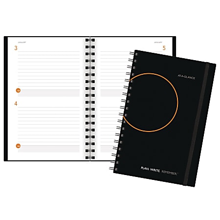 AT A GLANCE Plan. Write. Remember. Two Days Per Page Planning Notebook ...