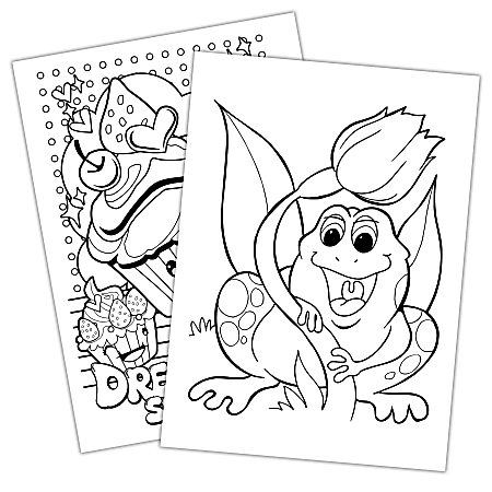 Bendon Jumbo Coloring Activity Book Valentines Day Cupcakes - Office Depot