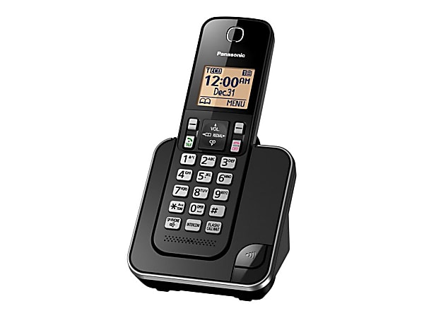 Panasonic DECT 6.0 Expandable Cordless Phone 1 Handset KX TGC350B - Office Depot