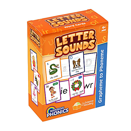 Junior Learning Rainbow Phonics Letter Sound Cards Graphene To Phoneme ...