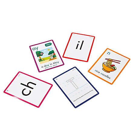 Junior Learning Rainbow Phonics Letter Sound Cards Graphene To Phoneme ...