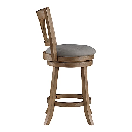 Office Star Miller Counter Height Stool DoveMedium Oak - Office Depot