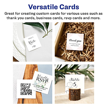 Avery Printable Business Cards With Sure Feed Technology 95269 MWC50 ...