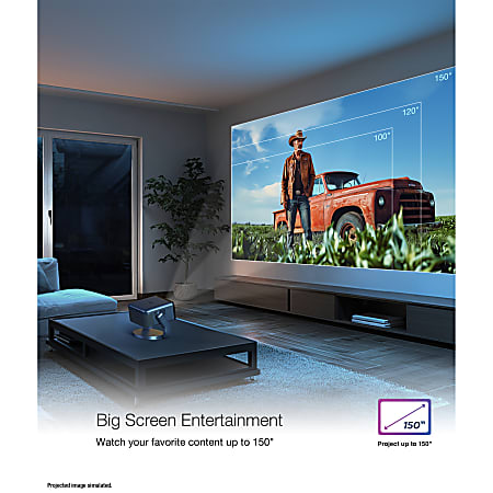 Epson EpiqVision Mini EF22 Full HD 1080p Portable Smart Laser Projector ...