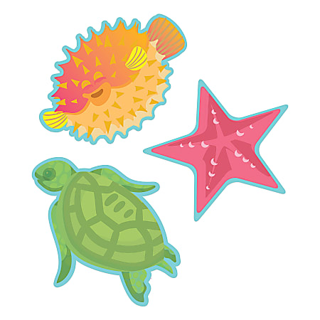 Eureka Paper Cut Outs Seas the Day Fish 5 12 x 5 12 36 Cut Outs Per ...