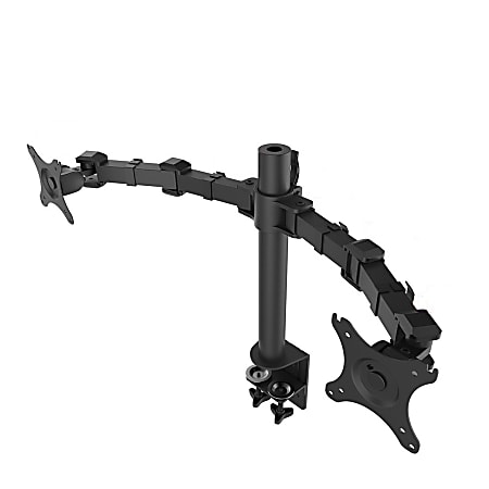 Fleximounts Dual Monitor Mount for Monitors Up To 27 Black - Office Depot