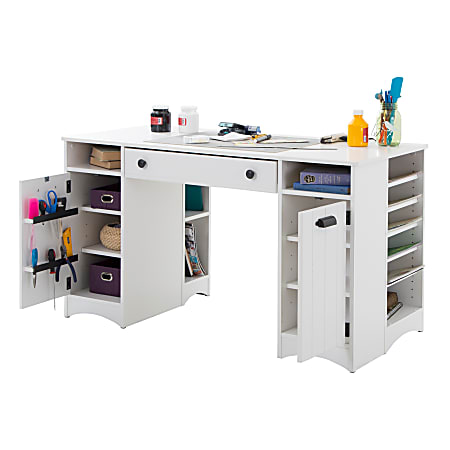 Craft desk white store