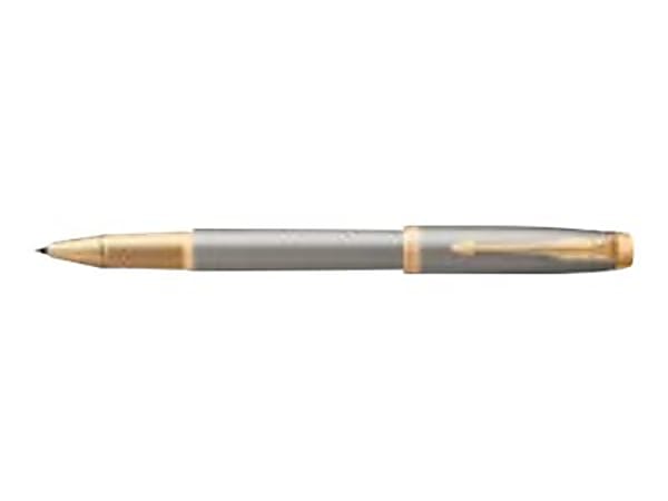 Parker IM Rollerball Pen Fine Point 0.5 mm BlackGold Barrel Black Ink ...