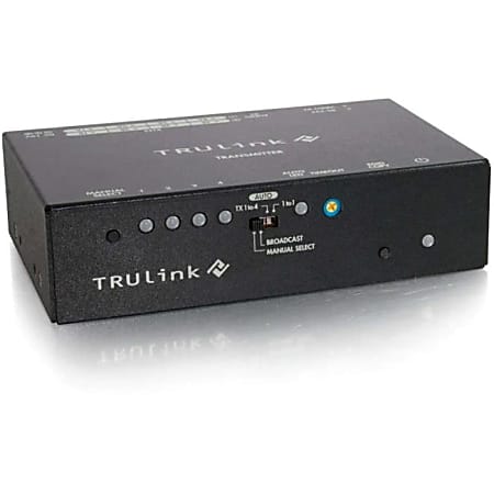 C2G TruLink 4 Port VGA3.5mm AudioRS232 over Cat5 Box Transmitter ...