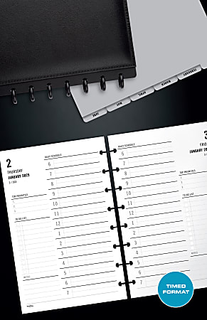 2025 TUL Discbound Daily Planner Refill Pages Junior Size January To ...