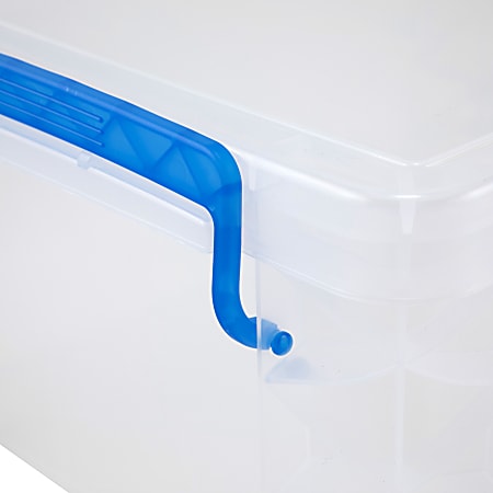 Super Stacker Large Storage Box 6 12 H x 10 15 W x 14 12 L Clear ...