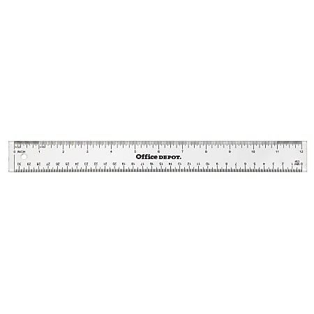 Office Depot Brand Acrylic Ruler 12 Clear - Office Depot