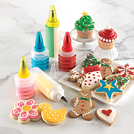 giasKITCHEN 15 Piece Cookie Cupcake Decorating Kit Multicolor - Office ...