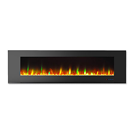 Cambridge Wall Mount Electric Fireplace With Multicolor Flame And ...