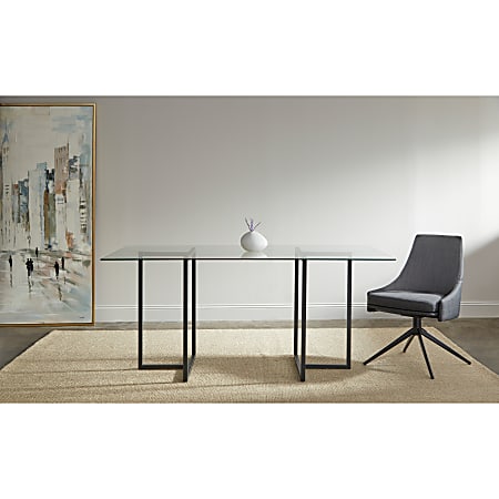 Eurostyle Legend Rectangle Dining Table 30 H x 66 W x 36 D Matte ...