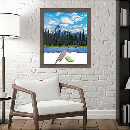 Amanti Art Hardwood Mocha Picture Frame 23 x 27 Matted For 20 x 24 ...