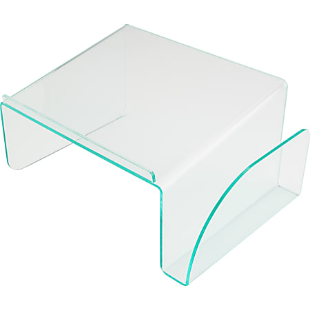 Lorell Acrylic Phone Stand 11 W x 10 D x 5 12 H ClearGreen Edge ...