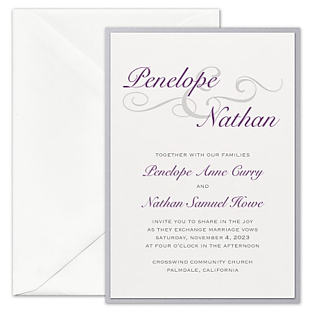 Custom Premium Wedding Event Invitations With BackersEnvelopes Charming ...