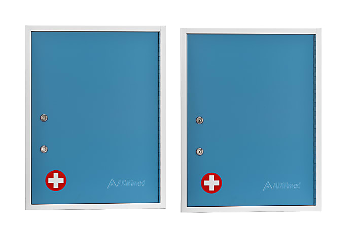 Alpine AdirMed Large Dual Lock Surface Mount Medical Security Cabinets ...