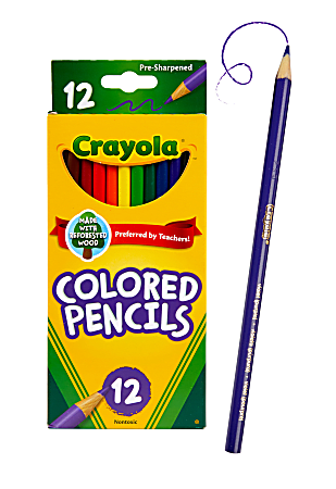 Crayola Colored Pencils Assorted Colors Set Of 12 Color Pencils ...
