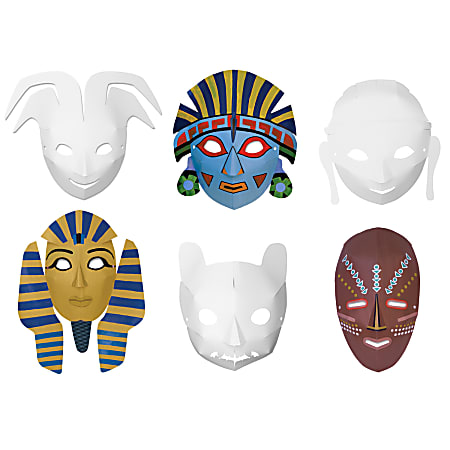 Creativity Street Paper Die Cut Masks Assorted Sizes Multi Cultural ...