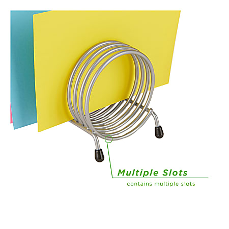 Mind Reader Metal Letter Holders 5 34 H x 2 34 W x 2 34 D Silver Pack ...