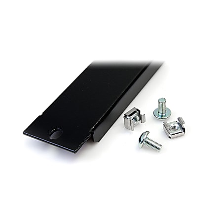 StarTech.com Blanking Panel 1U 19in Steel Black Blank Rack Panel Filler ...