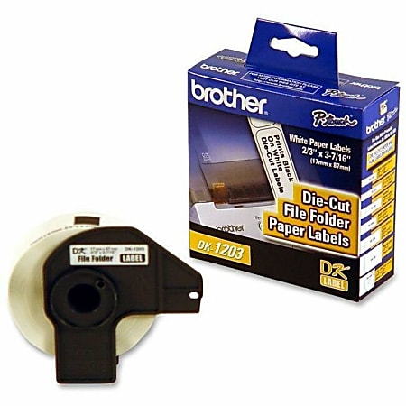Brother DK 1203 File Folder Labels DK1203 White 3 716 x 1116 Pack Of ...