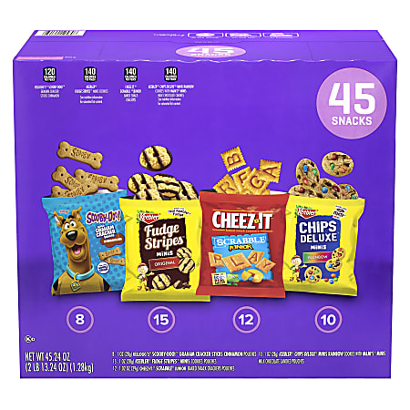 Keebler Cookie And Cracker Variety Pack Pack Of 45 Pouches - Office Depot