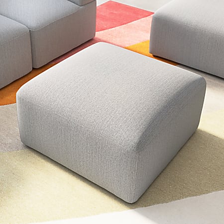 Bush Business Furniture Assemble Modular Lounge Ottoman Fog Fabric ...