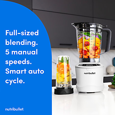 Nutribullet Pro Blender Combo 64 Oz Matte White Total Qty 1 - Office Depot