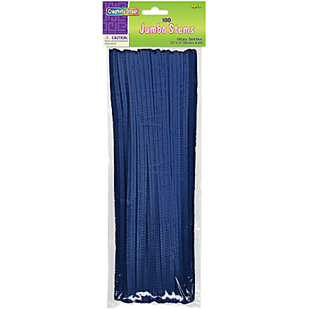 Chenille Kraft Blue Jumbo Pipe Cleaners Pack Of 100 - Office Depot
