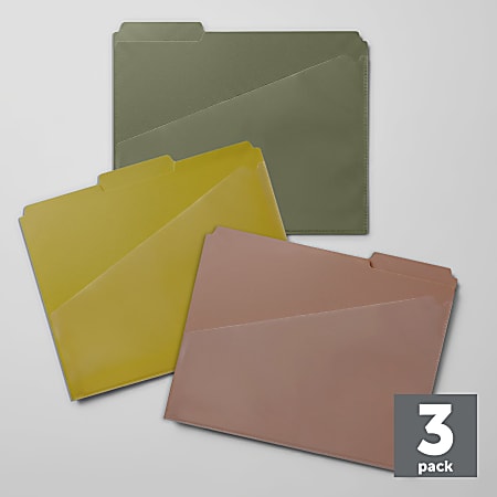 Office Depot Brand Fashion File Folders With Slash Pocket 13 Cut Letter ...