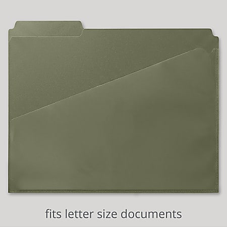 Office Depot Brand Fashion File Folders With Slash Pocket 13 Cut Letter ...