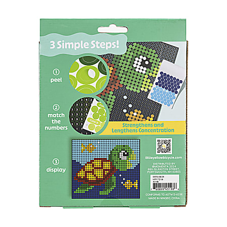 Little Yellow Bicycle Turtle Sticker Art Poster Kit - Office Depot