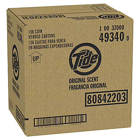 Tide Powder Laundry Detergent Original Scent Single Use 1.1 oz Case of ...
