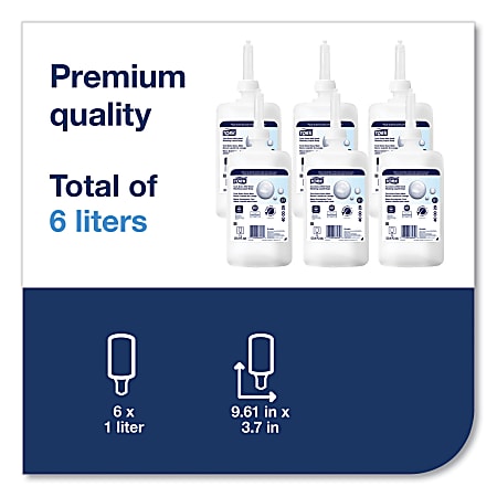 Tork Premium Extra Mild Soap Refill Unscented 1 L 6Carton - Office Depot