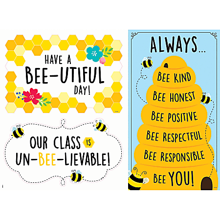 Creative Teaching Press Busy Bees 17 Piece Bulletin Board Set - Office ...