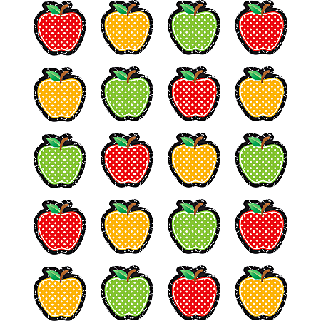 Teacher Created Resources Stickers Dotty Apples 120 Stickers Per Pack ...