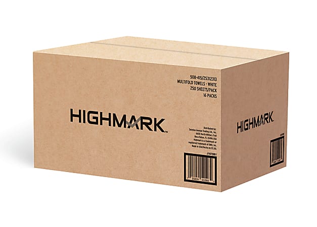 Highmark ECO Multi Fold 1 Ply Paper Towels 100percent Recycled 250 ...