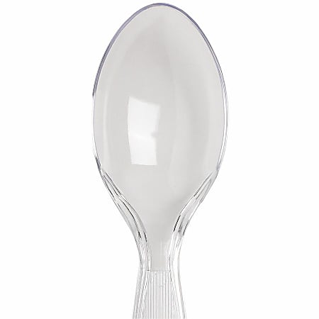 Dixie Heavyweight Plastic Teaspoons 6 Crystal Clear Pack Of 1000 Spoons ...