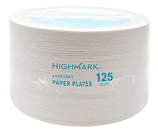 Highmark Paper Plates 6 34 Printed White Pack Of 125 - Office Depot